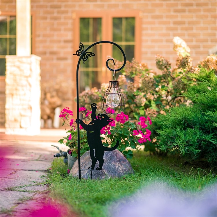 Шпалера для садовых растений Котёнок с бабочкой 202-022 h=62 см купить за 735 руб. ЦЕНА Снижена ...
