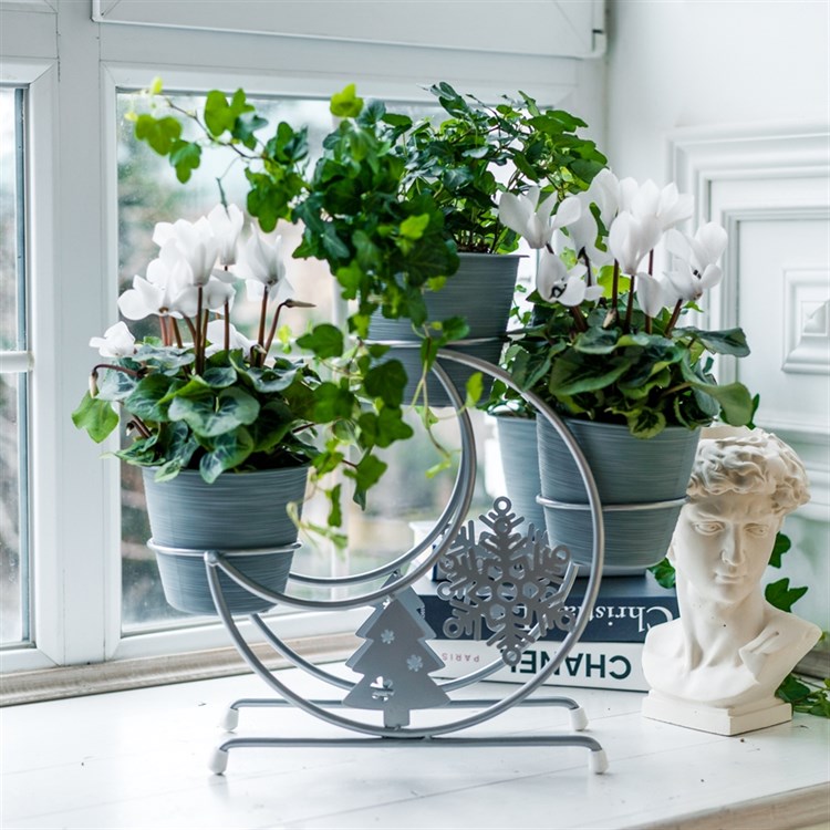 Цветочница для 3 кашпо на подоконник 660-024 металл купить за 1 010 руб. ЦЕНА Снижена - Зимние ...