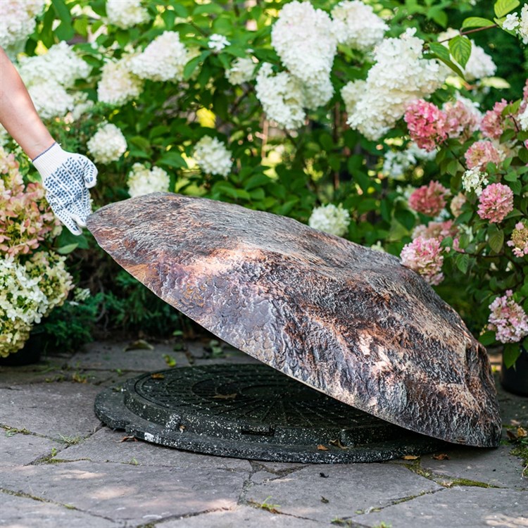 Крышка для септика Камень-валун низкий F03095 стеклопластик купить за 7 ...