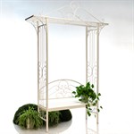 Арка разборная со скамейкой 863-50R высота 262 см цв.белый купить за 0 руб. ЦЕНА Снижена ...