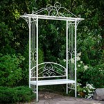 Арка разборная со скамейкой 863-50R высота 262 см цв.белый купить за 0 руб. ЦЕНА Снижена ...